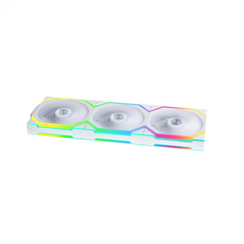 聯力 UNI FAN SL Wireless LCD 120 無線反向風扇 白 三顆裝 (無線拼接/1.6LCD″螢幕/內附控制器/2000 ...